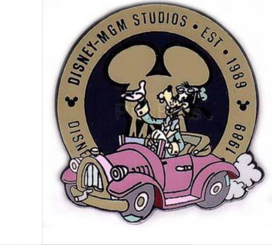 Vintage Goofy IN Pink Car MGM Studios Disney Pin - Etsy