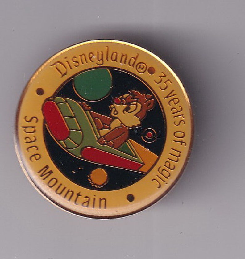 1990 Dale Disneyland 35 Years of Magic Space Mountain Pin - Etsy