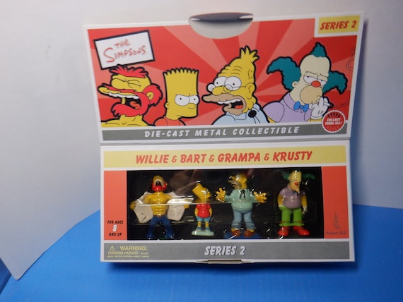 Vintage 2002 Simpsons Die-cast Metal Figures Made for Rocket - Etsy