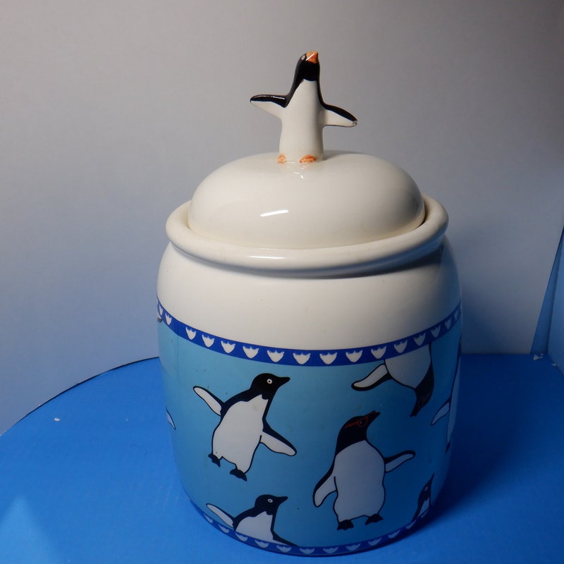 Penguin Cookie Jar - Etsy