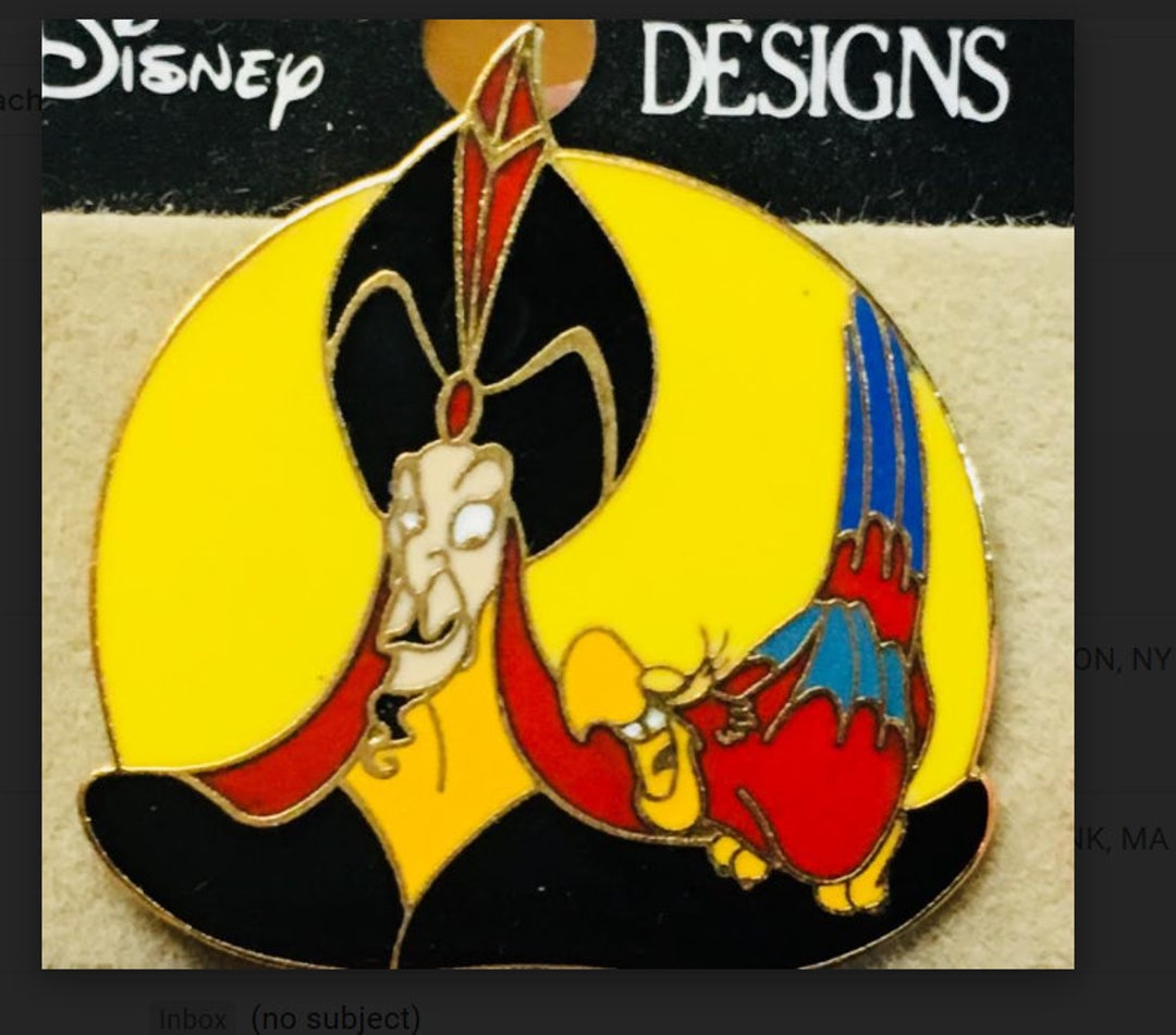 Vintage Jafar and Iago Disney Villain Pin - Etsy