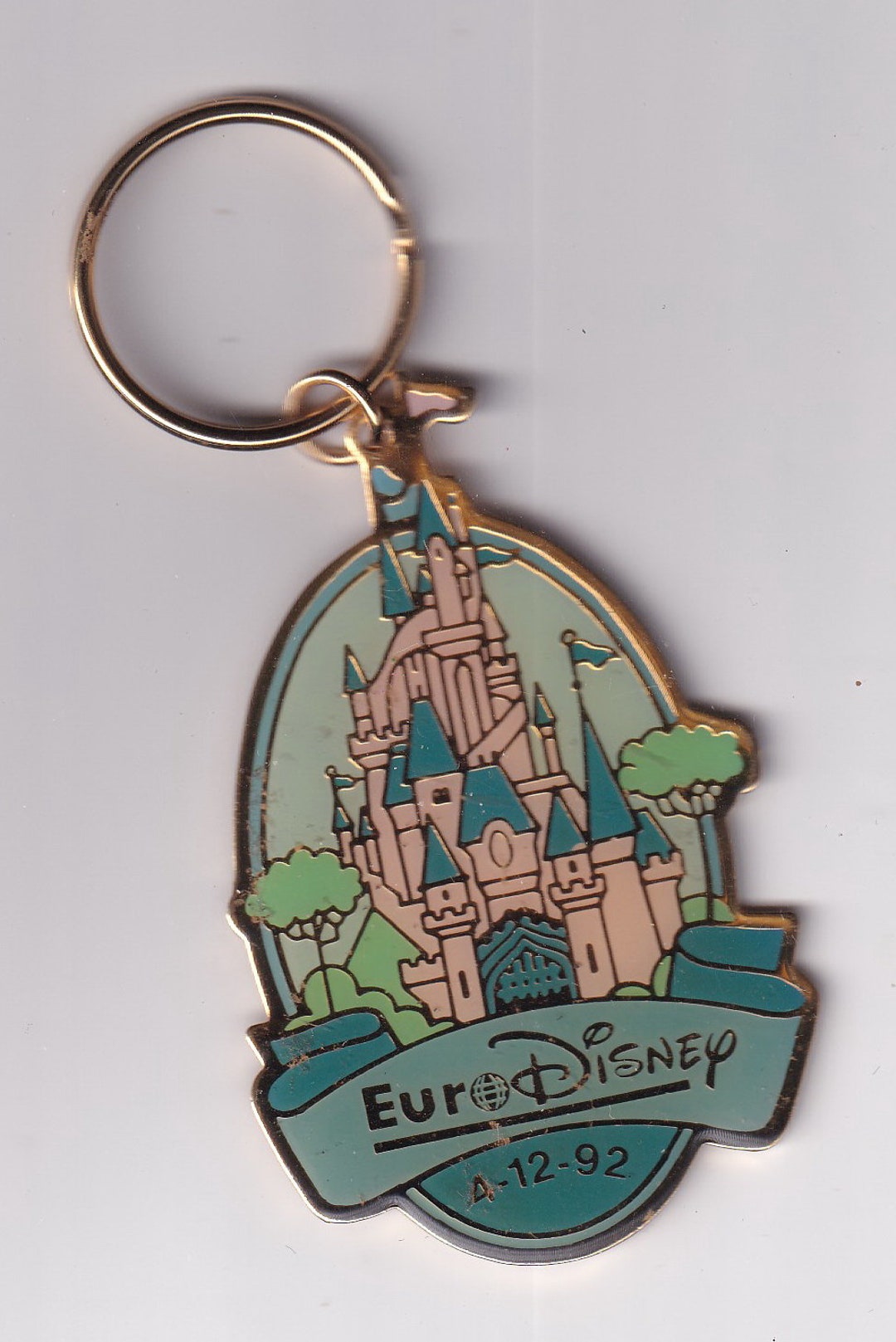 Vintage Euro Disney Cinderella’s Castle Key Chain 1992 - Etsy