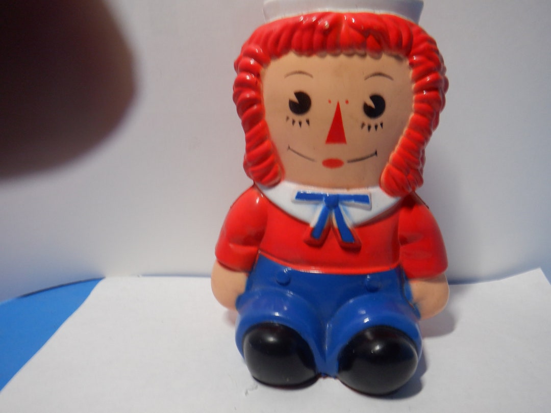 Vintage Raggedy Andy Bank - Etsy