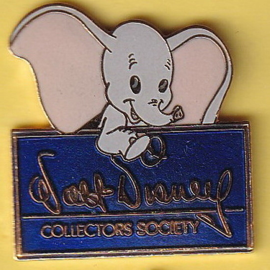 Vintage Walt Disney Collectors Society Dumbo Pin - Etsy