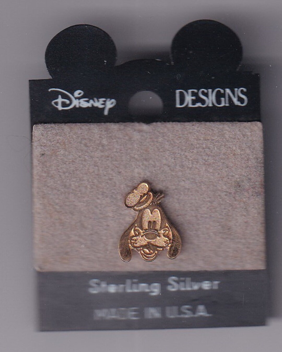 Vintage Disney Goofy Sterling Silver Tac Back Pin - Etsy
