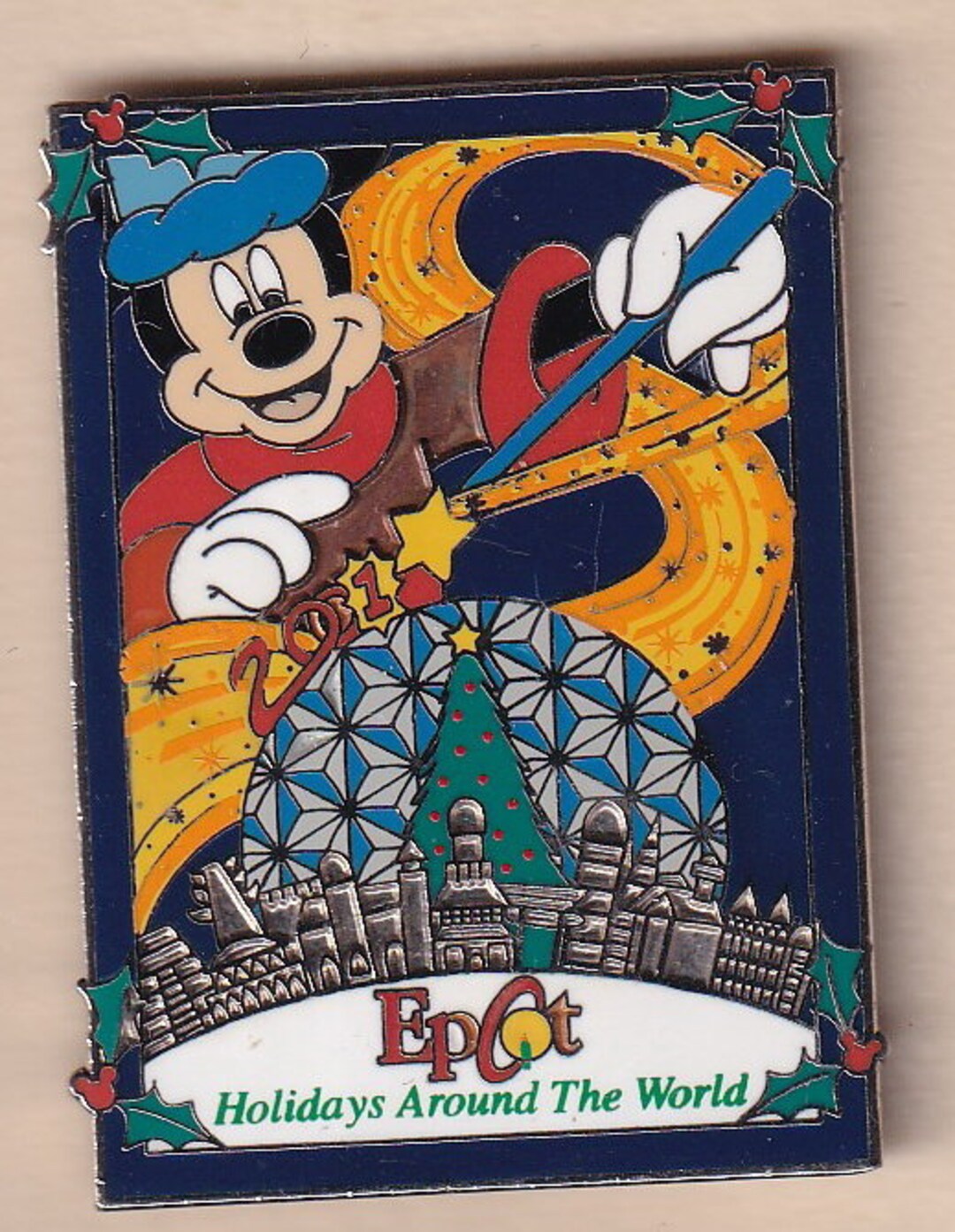 Vintage Sorcerer Mickey Epcot Disney Pin - Etsy