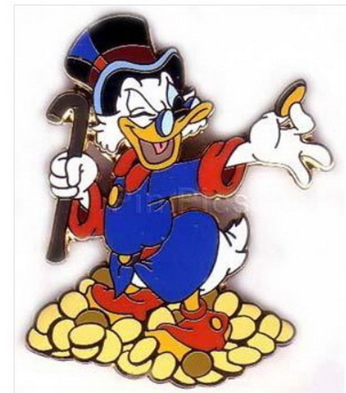 Vintage Uncle Scrooge Mcduck and His Coins Pin - Etsy