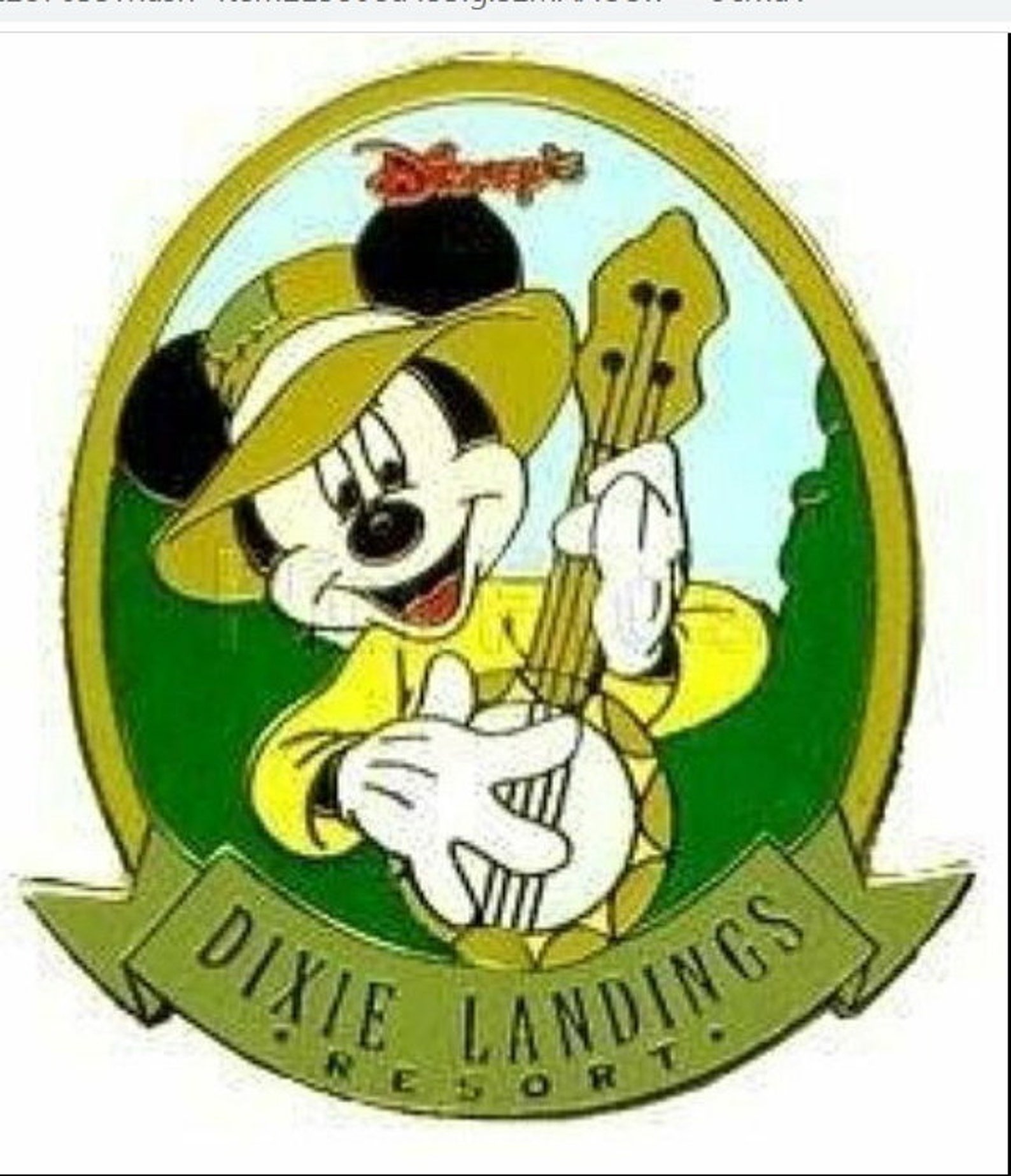 Mickey With Banjo Disney's Dixie Landings Resort Pin - Etsy