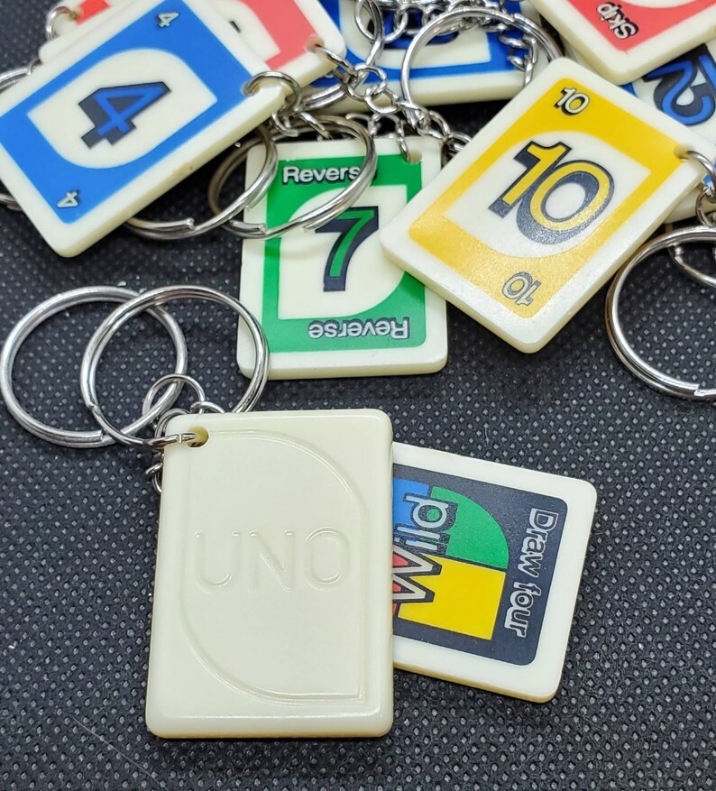 Upcycled UNO Rummy-up Tile Keychain - Etsy