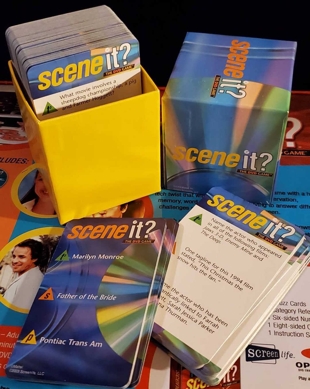 Scene It Trivia CARDS ONLY 160 Cards - Etsy