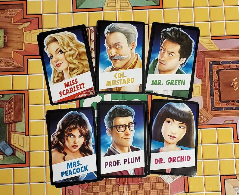 Modern Clue Cluedo Upcycled Game Piece 100mm Disc Ornament - Etsy