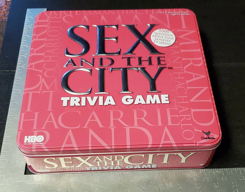 Sex And The City Trivia Game Empty Tin Only Etsy