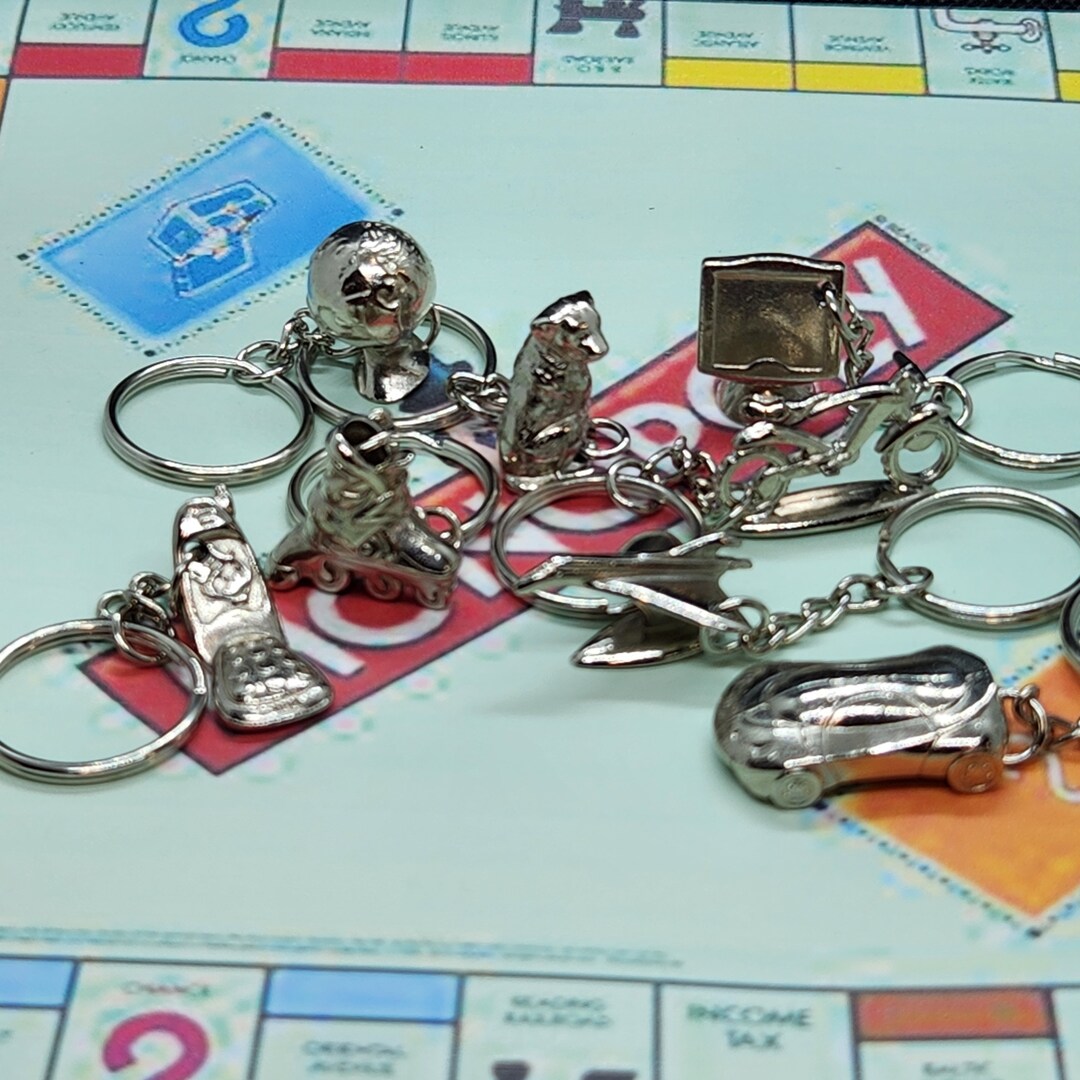 Upcycled Monopoly 2000 Edition Metal Token Keychains - Etsy