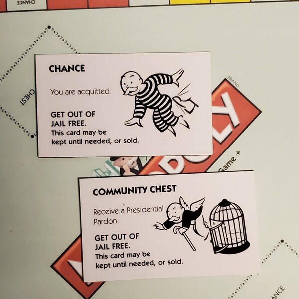 Monopoly Jail Card - Etsy