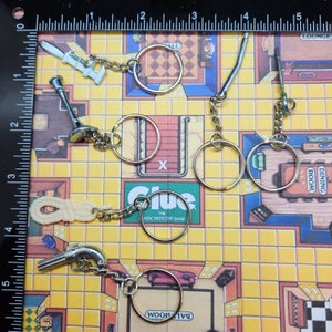 Upcycled Classic Clue Game Metal or Plastic Weapon Token Keychain - Etsy