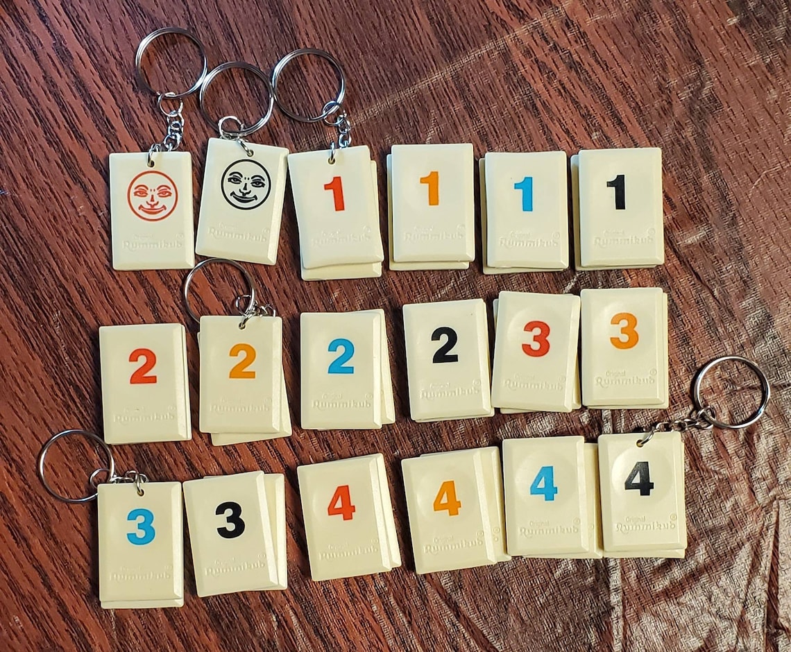 Upcycled Rummikub Tile Keychains | Etsy