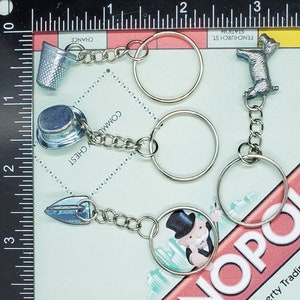 Upcycled Classic Style Monopoly Edition Metal Token Keychains - Etsy