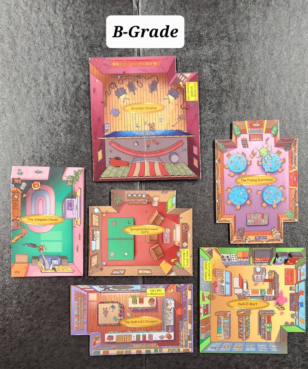 B-grade Upcycled Simpsons Clue Gameboard Coaster Set of 6 - Etsy