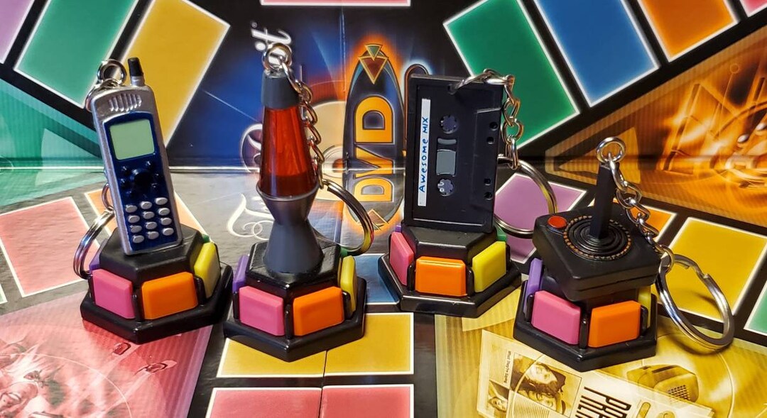 Trivial Pursuit Pop Culture Edition Keychains Ornaments - Etsy