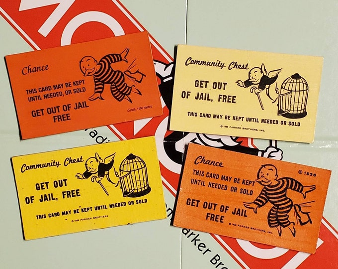 Monopoly Get Out of JAIL FREE Card // Perfect for Bachelor Parties ...