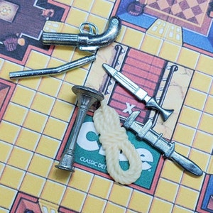 Modern Clue Cluedo Upcycled Game Piece 100mm Disc Ornament ...