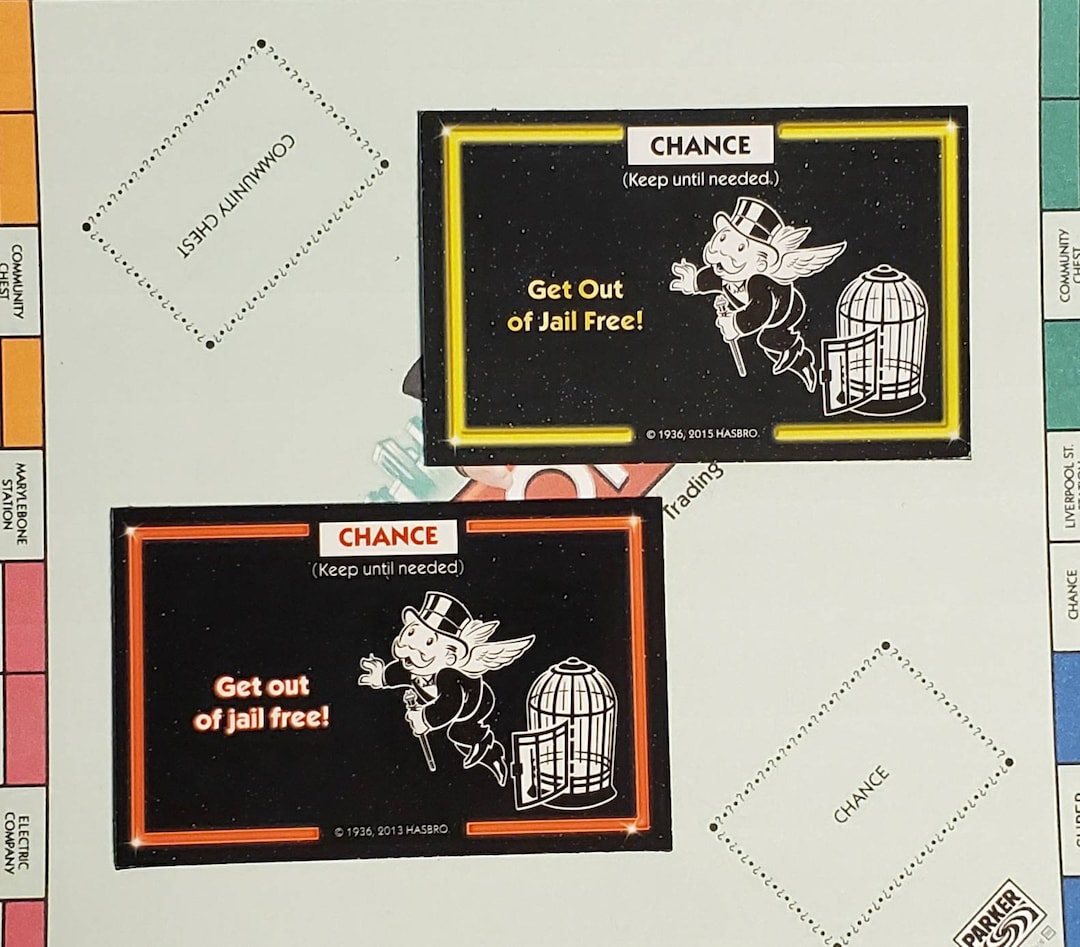 Upcycled Monopoly Empire Edition Get Out of Jail Free Card Magnet - Etsy