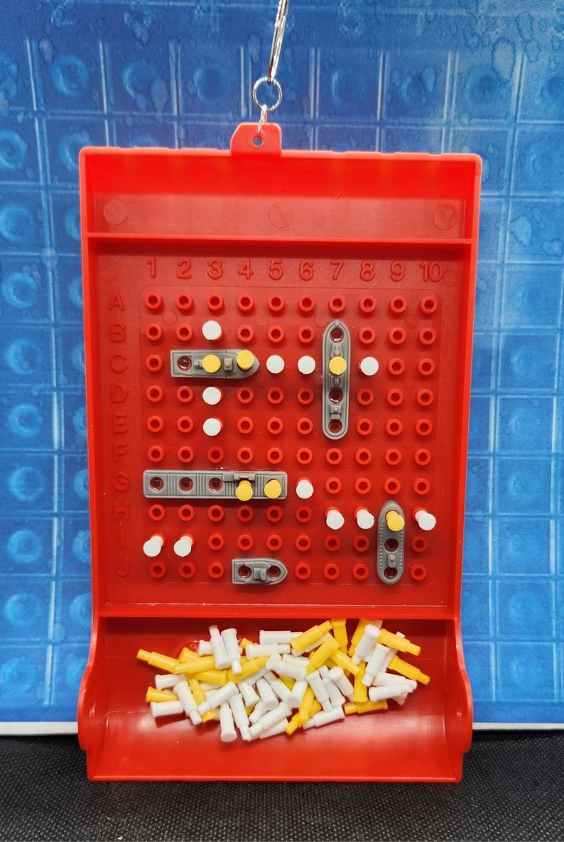 Upcycled Battleship Travel Size Game Ornament - Etsy