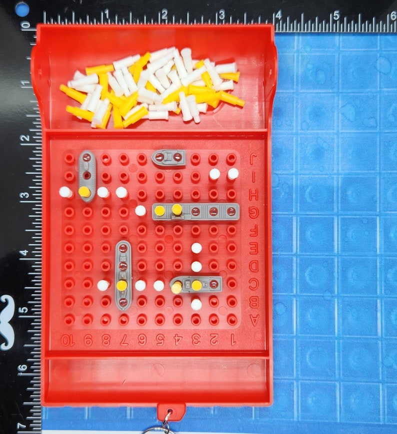 Upcycled Battleship Travel Size Game Ornament - Etsy