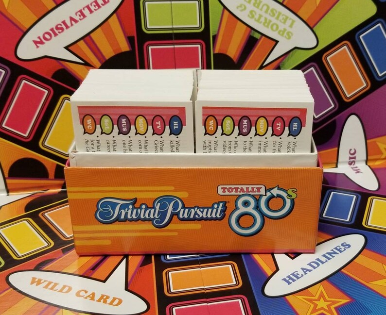 Trivial Pursuit Totally 80s Edition CARDS ONLY 400 Cards - Etsy
