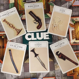 Vintage Clue Cluedo Upcycled Game Piece Shatterproof 100mm Disc ...