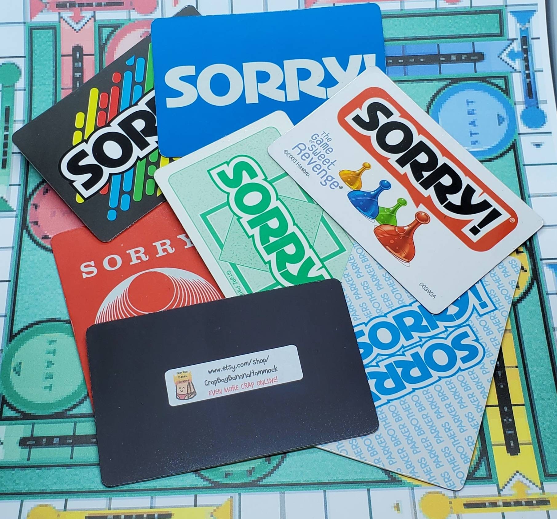 Upcycled Sorry Game Card Refrigerator Magnet Multiple Styles | Etsy