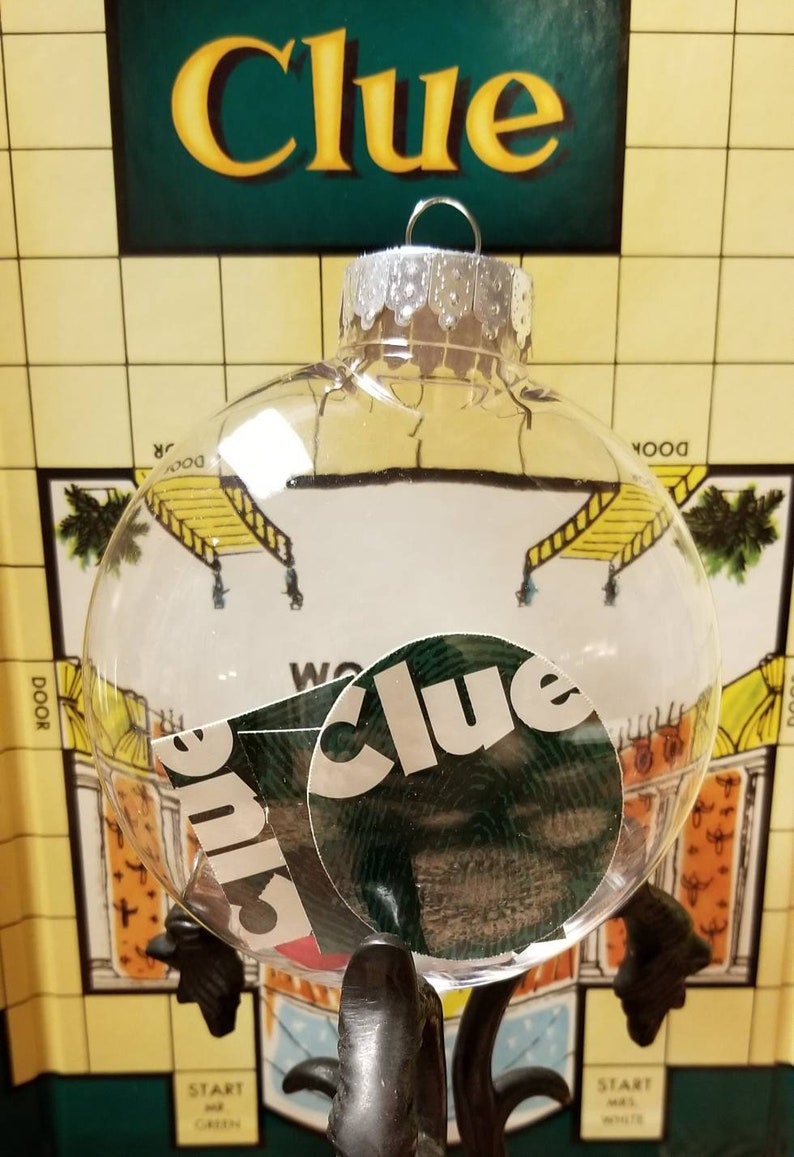 Clue Cluedo Upcycled Game 100mm Disc Ornament CUSTOMIZABLE - Etsy