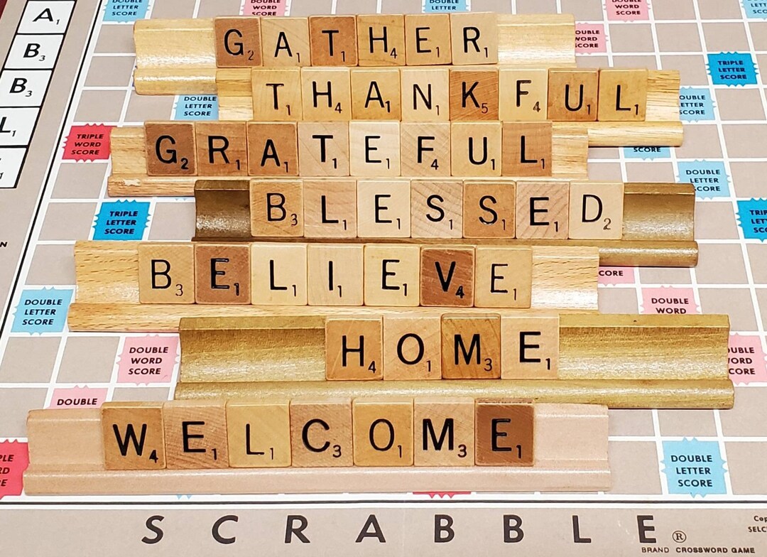 Upcycled Vintage Scrabble Tile Rack Word Display Piece HOME Decor - Etsy