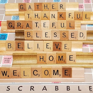 Upcycled Vintage Scrabble Tile Rack Word Display Piece HOME Decor - Etsy