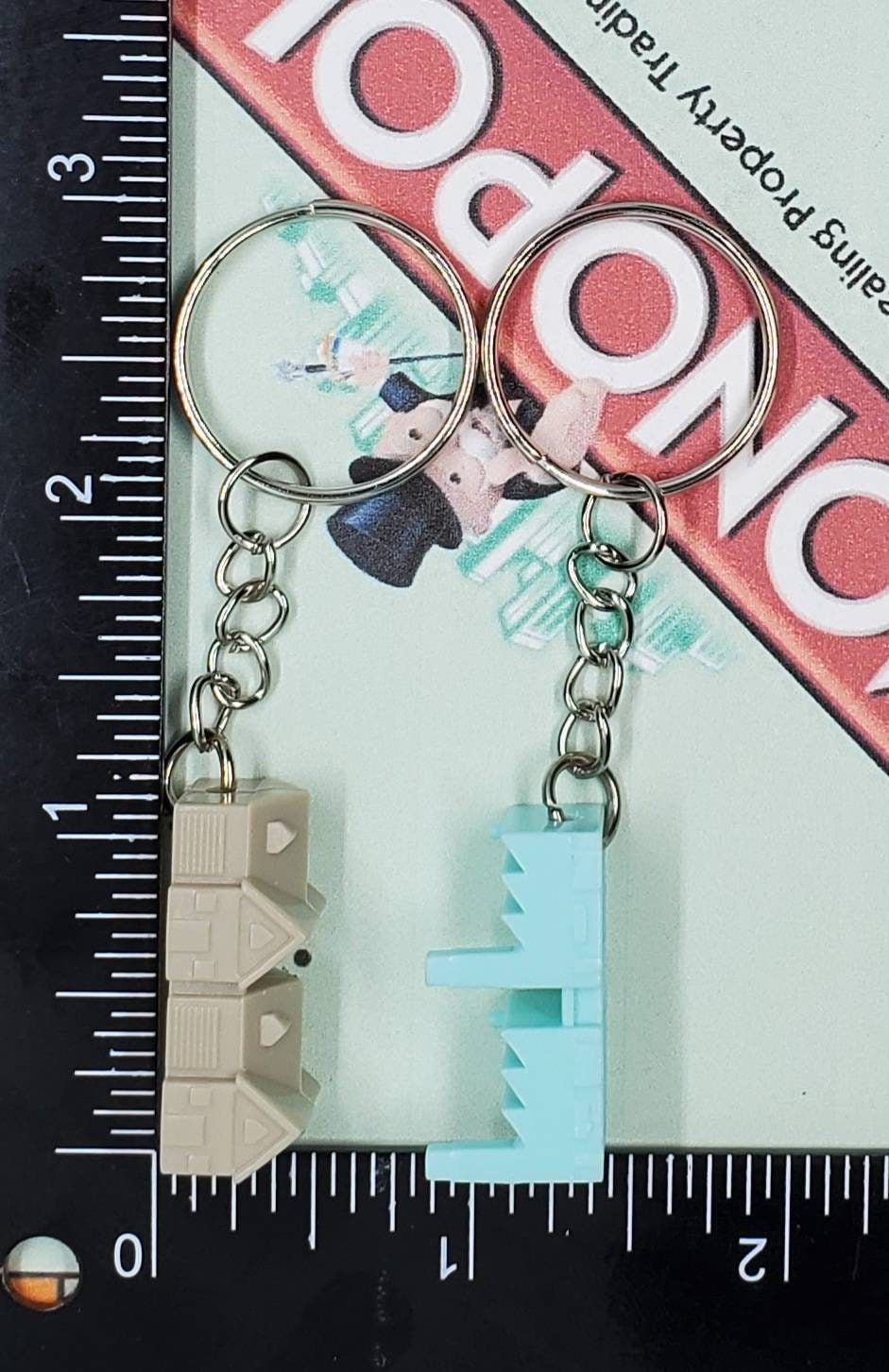 Upcycled Monopoly City Edition Plastic Building Keychain - Etsy UK