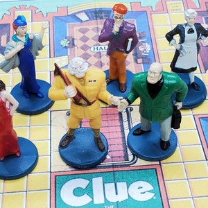 Modern Clue Cluedo Upcycled Game Piece 100mm Disc Ornament ...