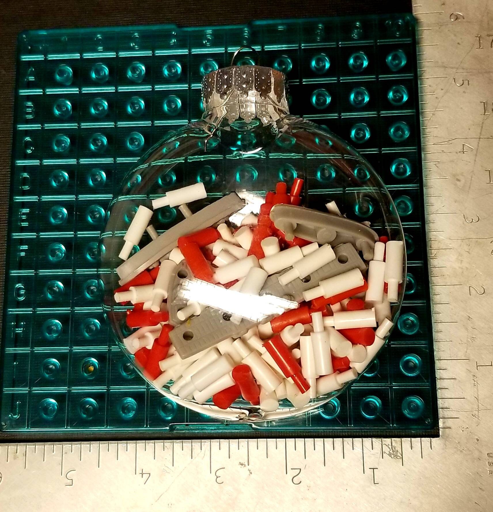 Battleship Game Upcycled Game Pieces Ornament Disc 100mm and 80mm (hook ...