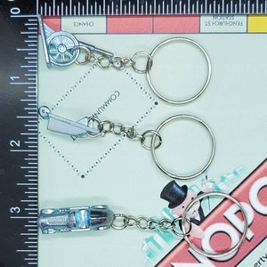 Upcycled Classic Style Monopoly Edition Metal Token Keychains - Etsy