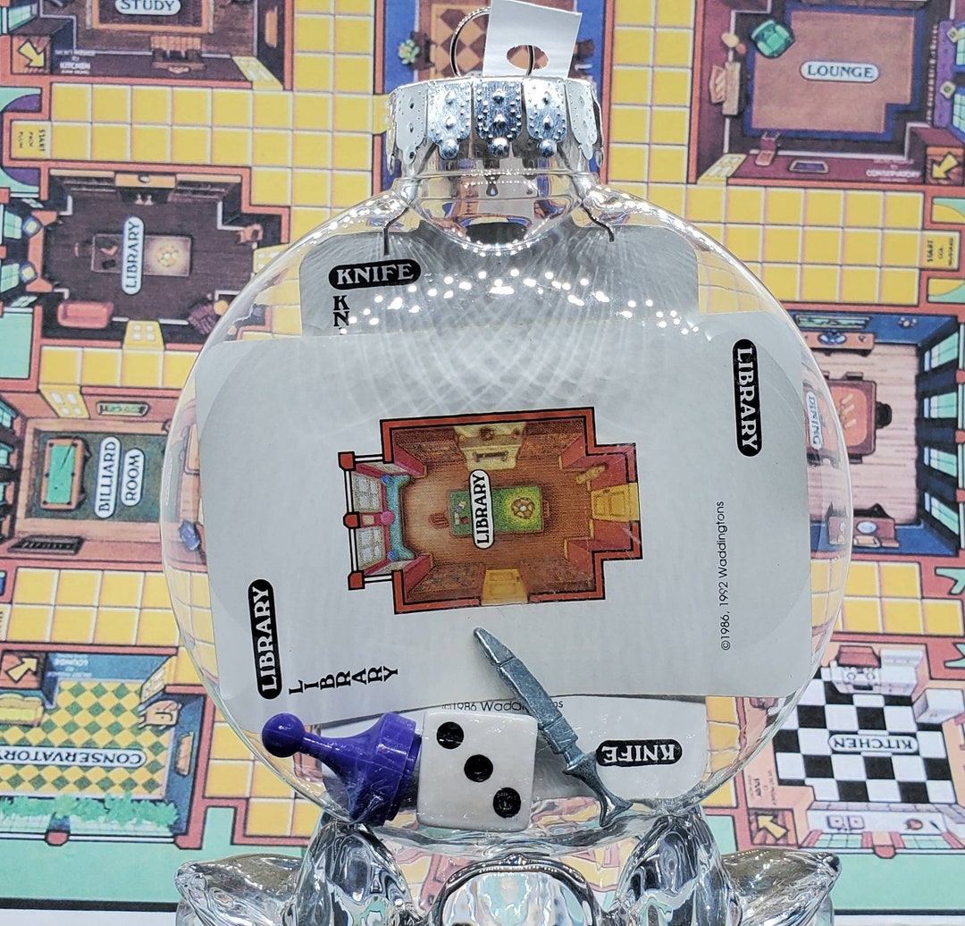 Classic Clue Cluedo Upcycled Game Piece Ornaments (CUSTOMIZABLE ...