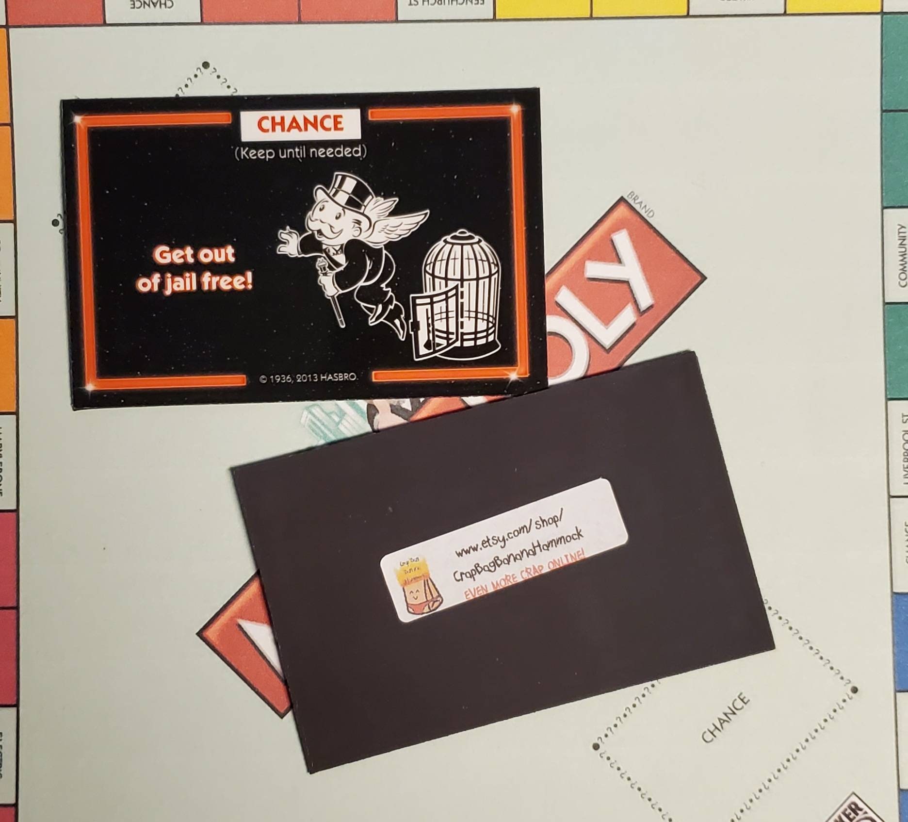 Upcycled Monopoly Empire Edition Get Out of Jail Free Card Magnet - Etsy