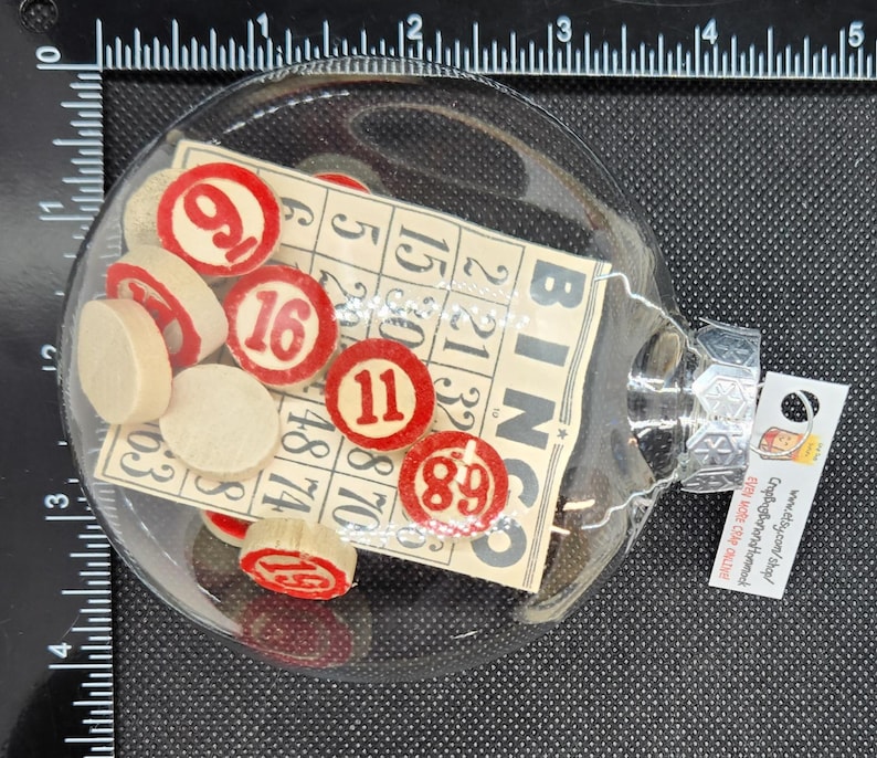 Upcycled Bingo Game 100mm Shatterproof Disc Ornaments - Etsy