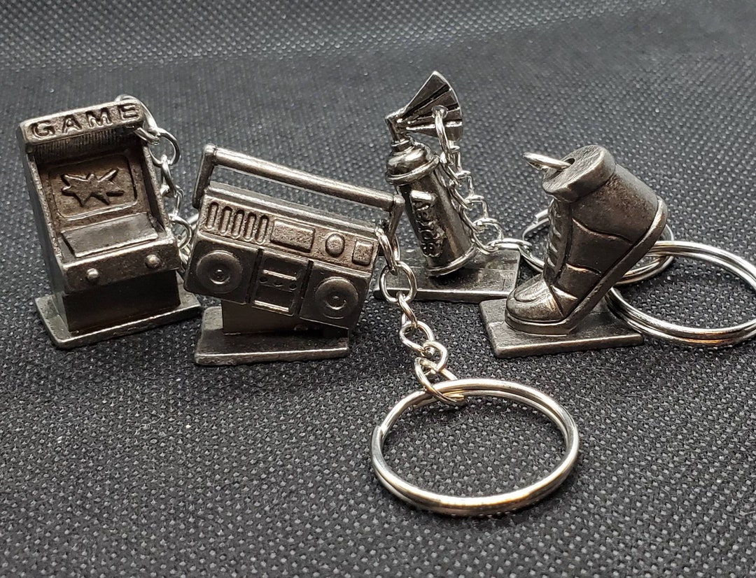 Upcycled I Love the 80s Trivia Game Metal Token Keychains - Etsy