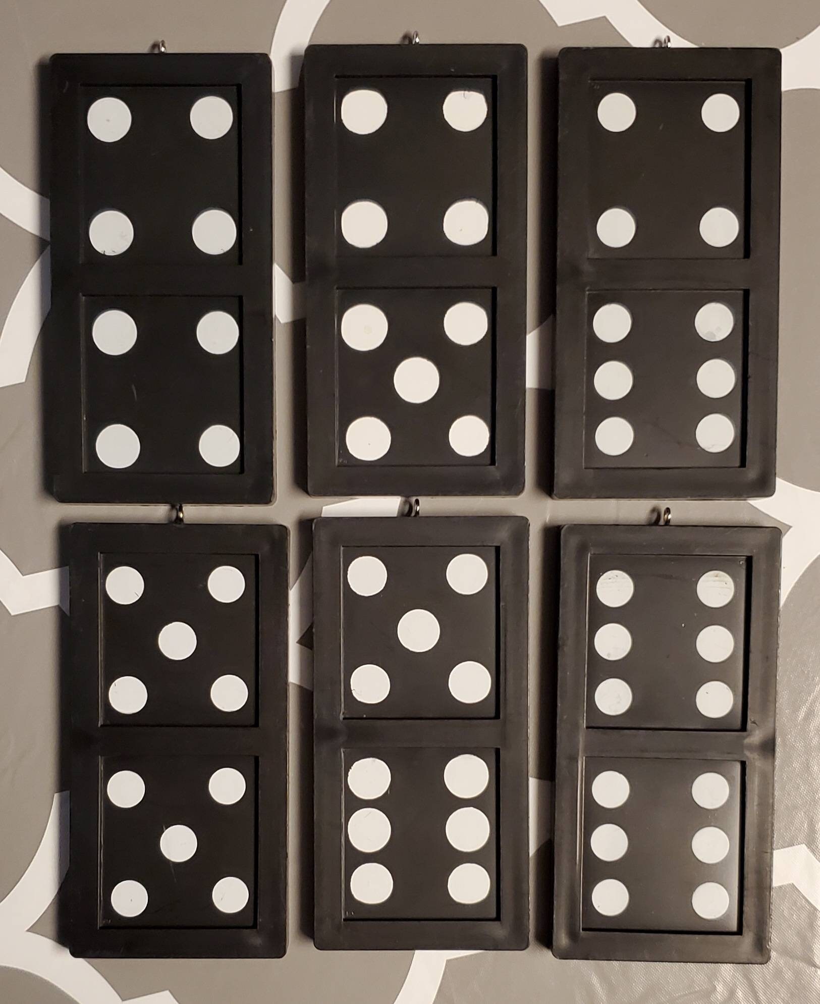 Upcycled Giant Jumbo Domino Ornament - Etsy