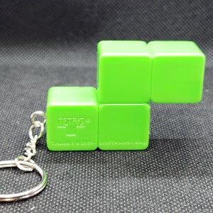 Upcycled Tetris Puzzle Game Piece Large Keychain - Etsy