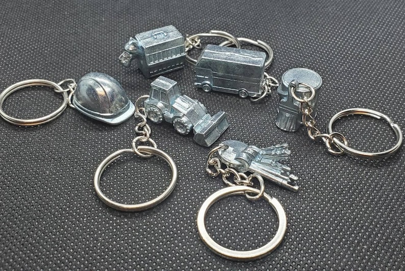 Monopoly City Edition Upcycled Metal Game Token Keychains Delivery ...