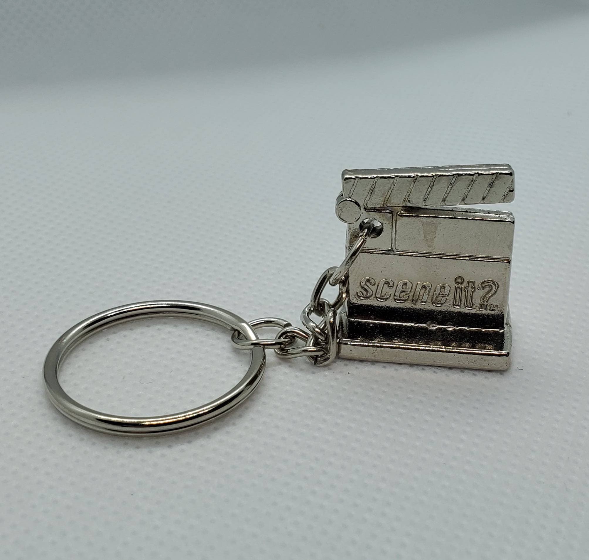 Upcycled Scene It Trivia Game Metal Token Keychains Movie Reel | Etsy