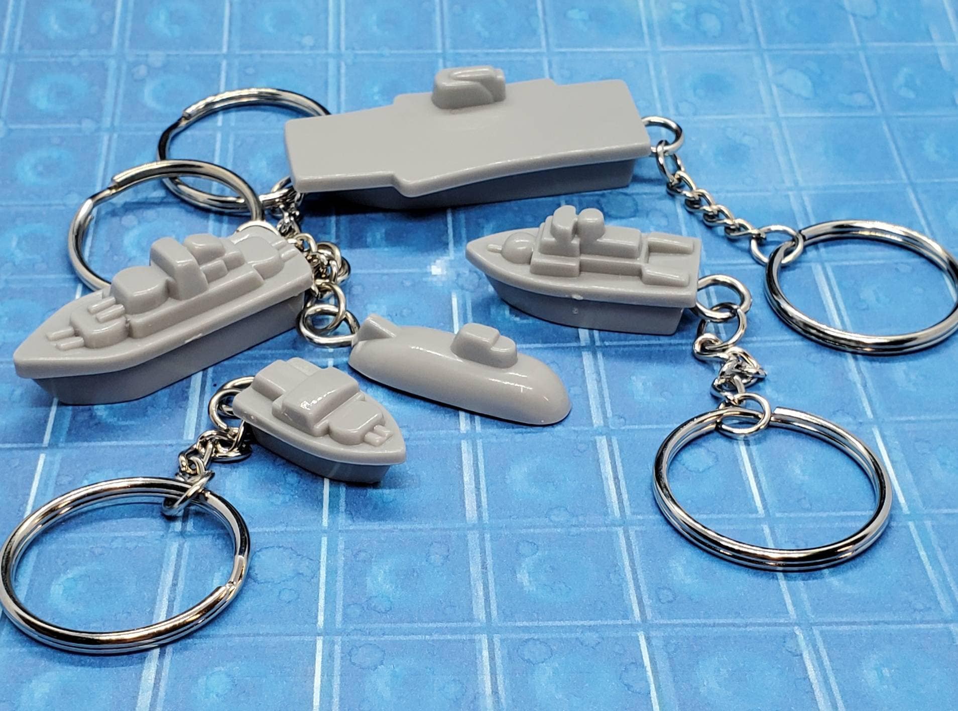 Battleship Torpedo Attack Upcycled Game Piece Keychain 5 | Etsy