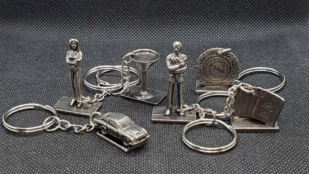 Upcycled Scene It 007 Bond Edition Metal Token Keychains - Etsy