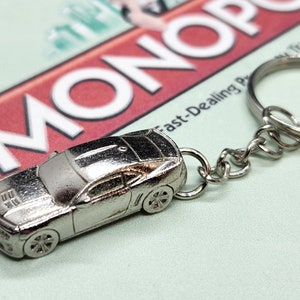 Monopoly Upcycled Metal Game Token Keychains Airplane Racecar Sports ...