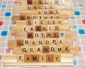 Upcycled Vintage Scrabble Tile Rack Word Display Piece DECOR - Etsy